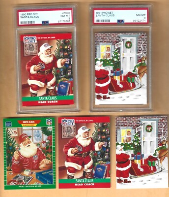 1989 Pro Set Santa Claus PLUS 1990 & 1991 PSA Graded 8 5 CARDS | eBay