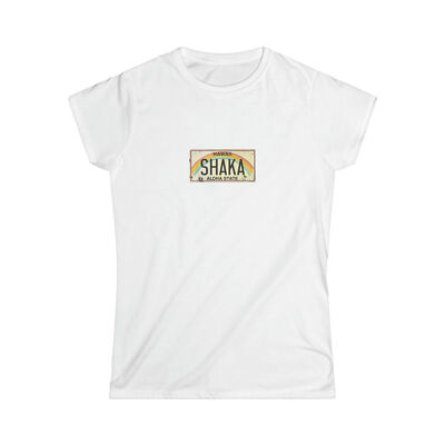 Shaka Hawaii License Plate Women's Softstyle T Shirt | eBay