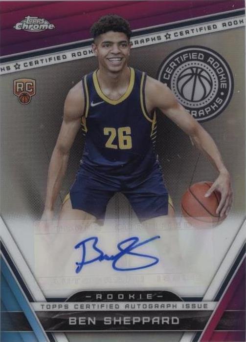 2023-24 Topps Chrome - Certified Rookie Autographs Ben Sheppard #CRA ...