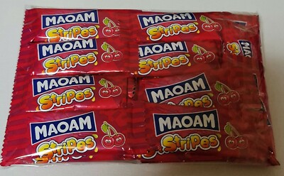 Maoam Stripes Cherry 25 x Individually Wrapped In Date Nice ...