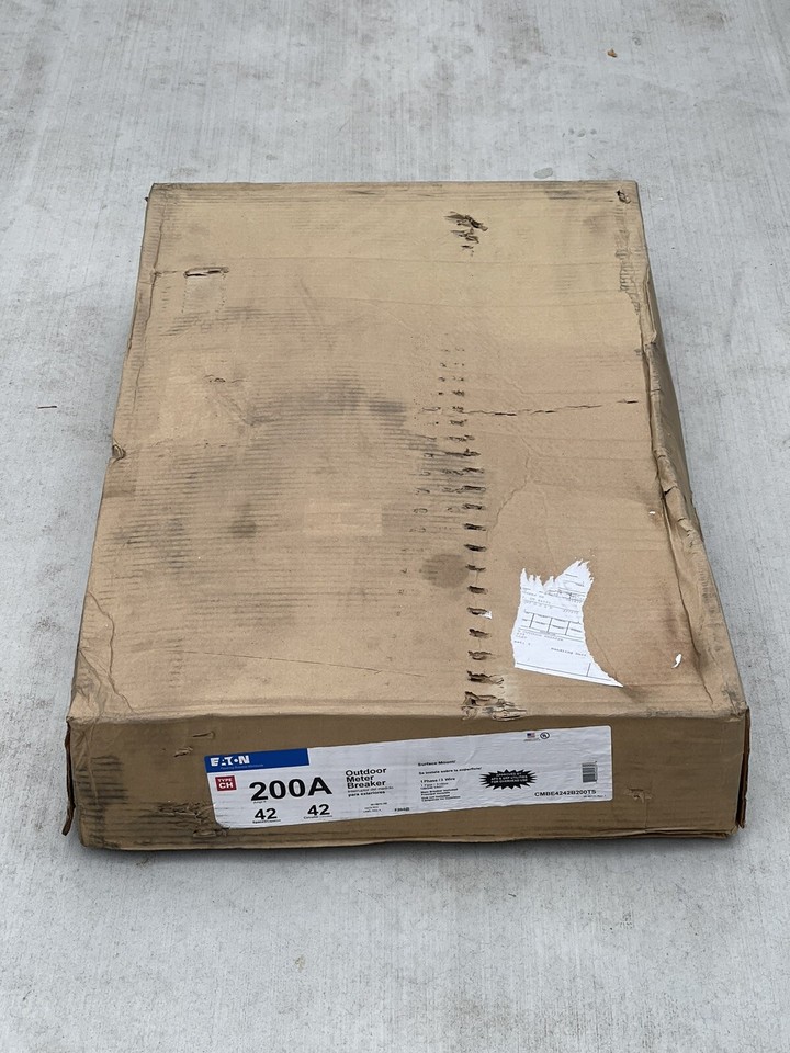 EATON 200A 120/240V 42 CIRCUIT METER PANEL CMBE4242B200TS W/ CSR2200N ...