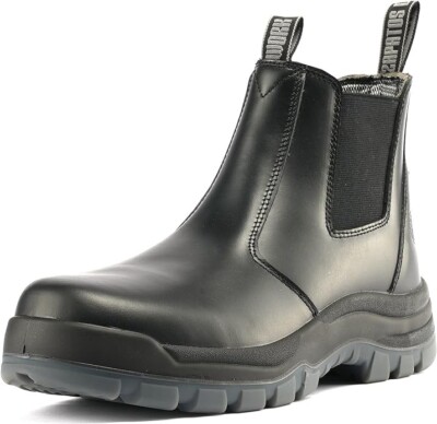 Brunt Boots Men's Slip-On Work Boots - Waterproof Safety Shoes With ...