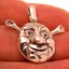 Marvelous Solid 925 Sterling Silver Awesome Funny Design Shrek Necklace ...