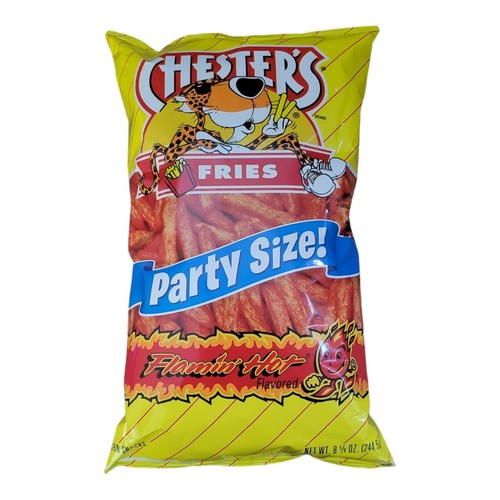 Chester's Cheetos FRIES FLAMIN' HOT Corn Snacks Crunchy Party Sz (8 5 ...