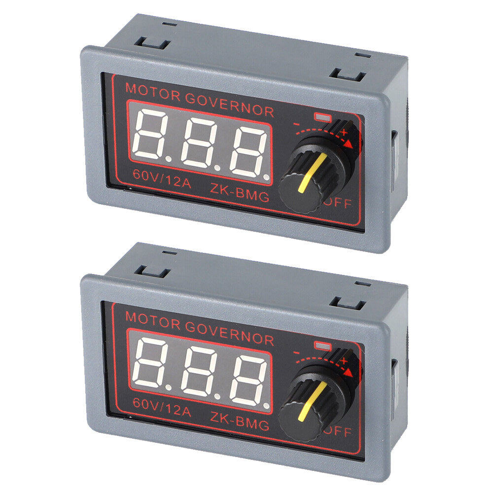 2Pack 500W 12A PWM DC Motor Speed Governor Controller Switch BMG Digital Display | eBay