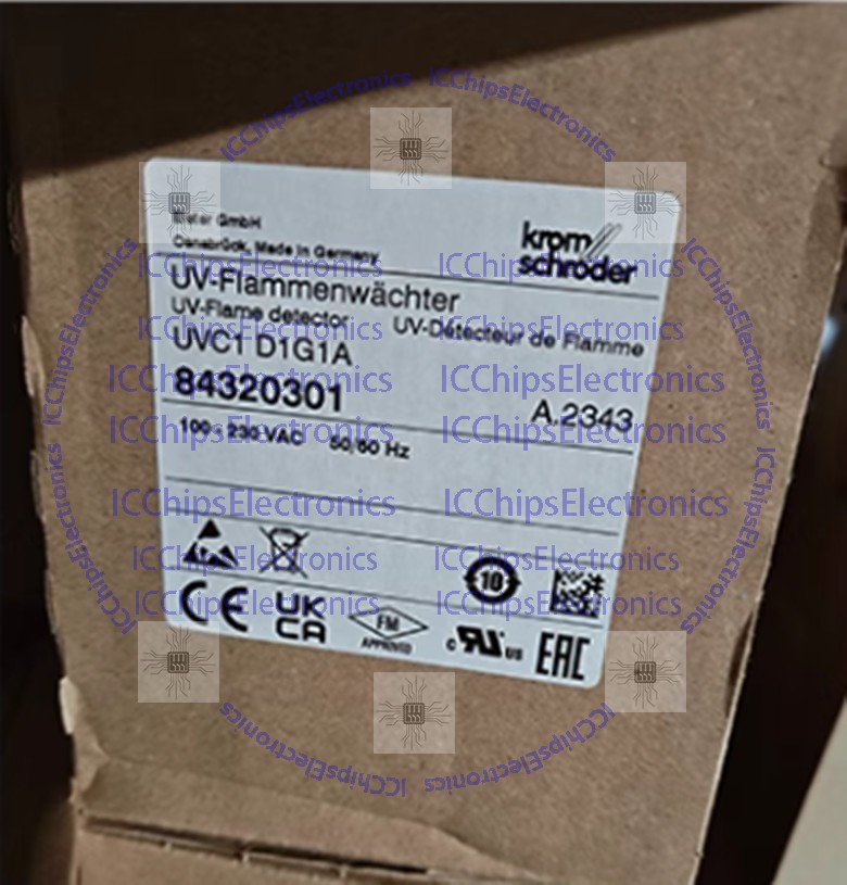 1pcs New Krom//Schroder flame detector probe electric eye UVC1D1G1A ...