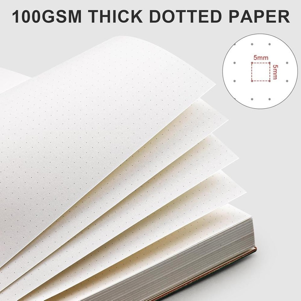 Bullet Dotted Journal - 320 Pages Dot Grid Notebook B5 Large Journal, 100gsm | eBay Australia