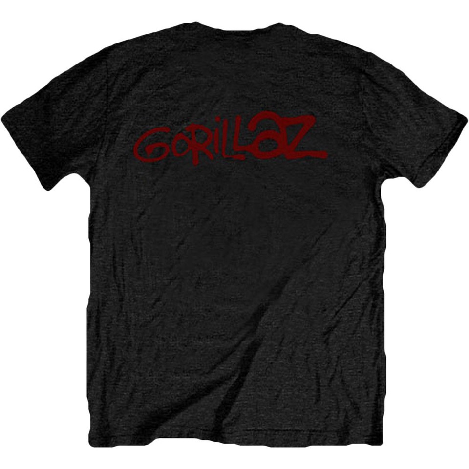 Men's Gorillaz Group Green Geep (Back Print) Slim Fit T-shirt XX-Large ...