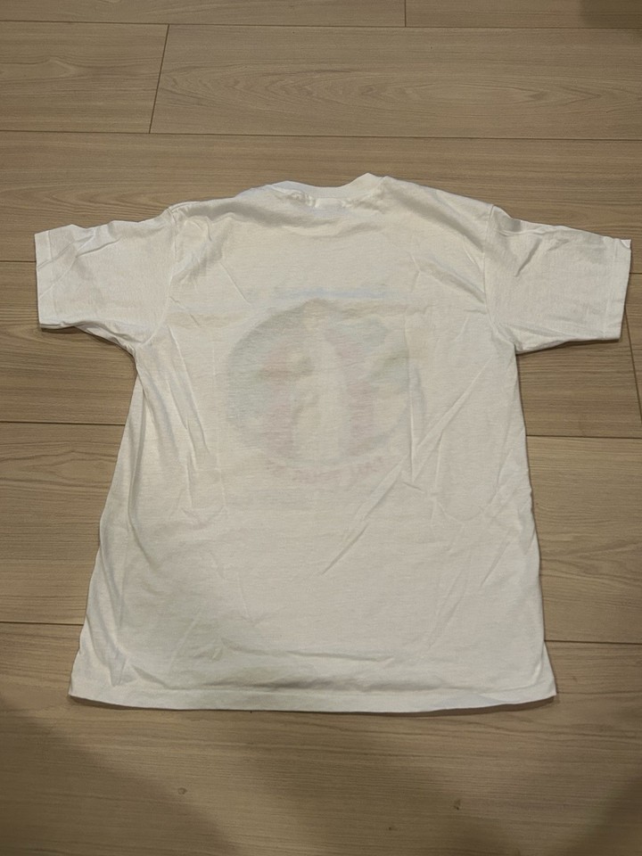 Hanes Fifty-Fifty Vintage 1987 Pope John Paul II Graphic Tee White L | eBay