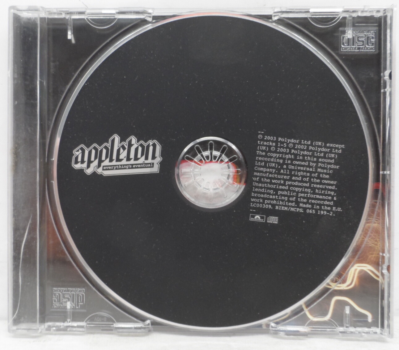 Appleton - Everything's Eventual CD (2003) - No Cover Art/No CD Case Lid 44006519920| eBay