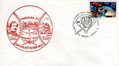 BIRTHPLACE OF BASEBALL, COOPERSTOWN, FDC 1992 FDC15548 | eBay