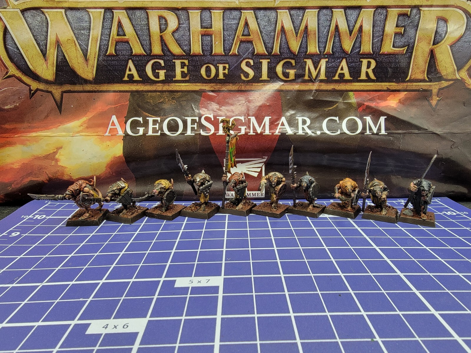 Warhammer Fantasy Skaven Clanrats ProPainted Chaos Clan Rats AoS Old ...