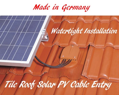 Tile Roof Solar Panel Mounting Fixing Cable Entry Kit Waterproof ...