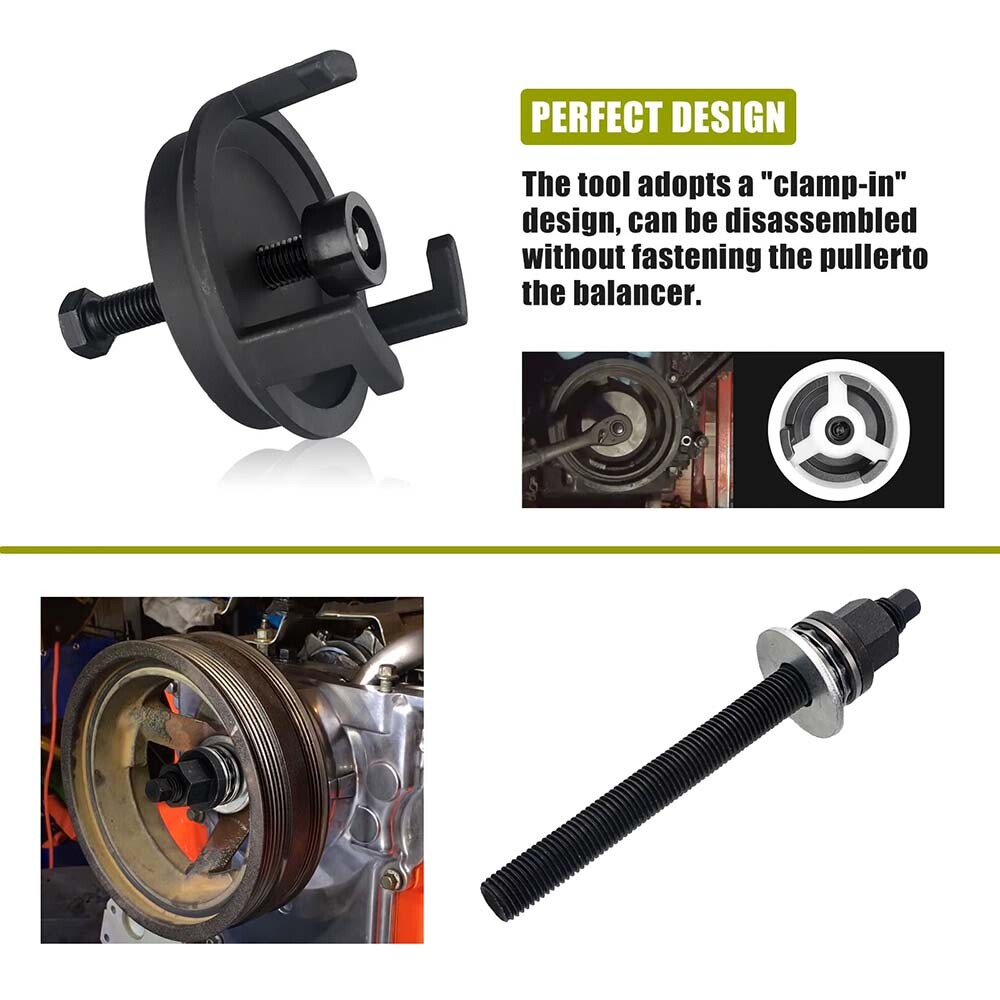 LS Harmonic Balancer Mounting Puller Pulley Tool Kit For Chevrolet GM ...