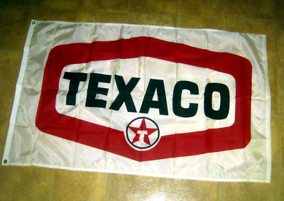 Vintage Texaco Gas Oil Service Station Large Banner Flag Sign New Never ...