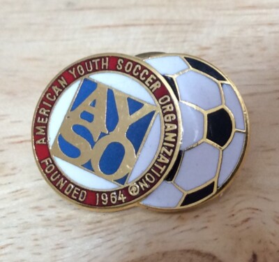 Vintage AYSO American Youth Soccer Organization Lapel Pin Gold Tone ...