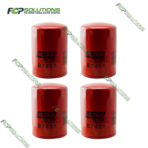 BALDWIN 4 X B7451 Lube Filter X Ref CX85100C 51383 JX85100C LF17533 ...