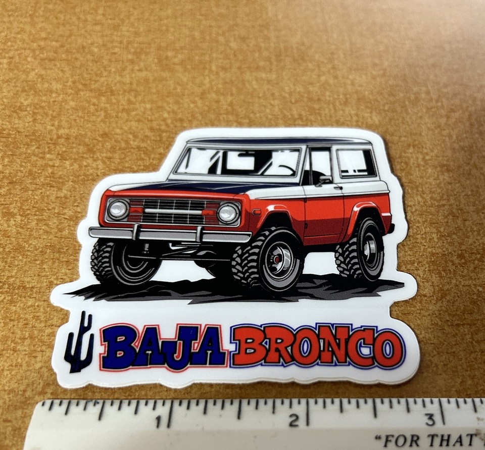 Baja Bronco Stroppe decals stickers 1966-1977 classic vintage racing ...