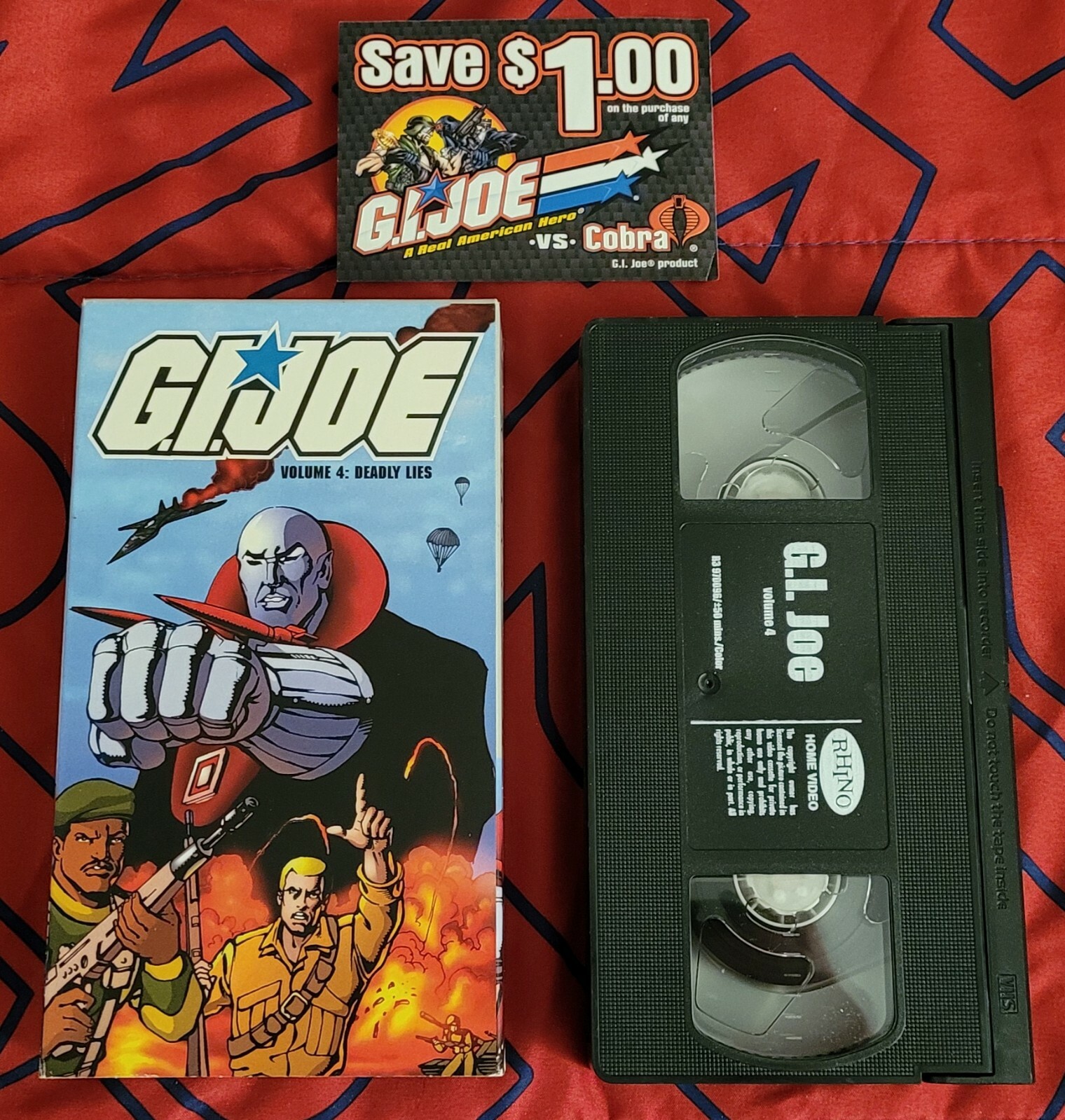 G.I. JOE VOLUME 4 : DEADLY LIES VHS SKELETON IN THE CLOSET NOT GHOST OF ...