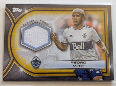 2023 Topps Soccer MLS Relic Pedro Vite 35/50 Gold Patch Player Worn ...