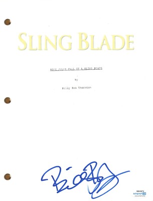 Billy Bob Thornton Signed Autograph Sling Blade Movie Script Screenplay ...