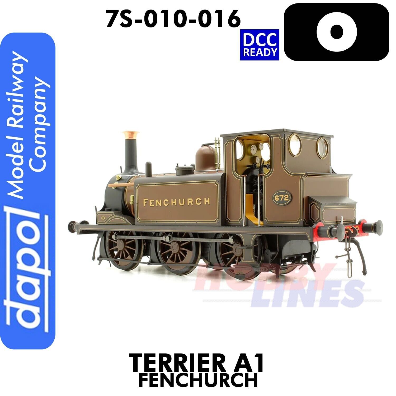 TERRIER A1 FENCHURCH Marsh Brown Steam Locomotive O gauge 1:43 Dapol 7S ...