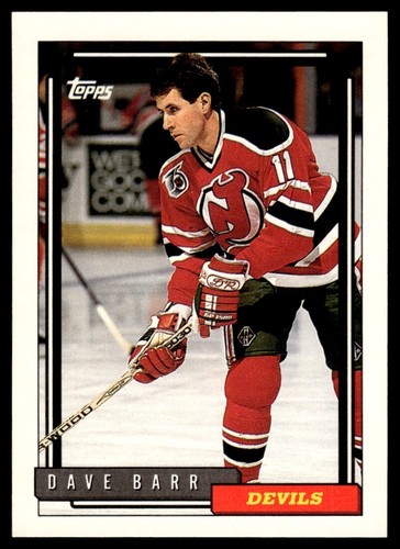 1992 Topps #197 Dave Barr - New Jersey Devils | eBay