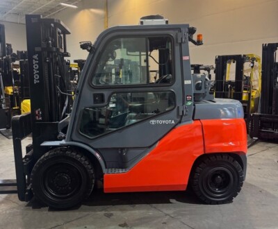2019 Toyota 8FG40U 9000 LB 2 Stage Mast Cab with Heat & A/C Forklift ...
