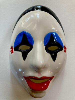 Vintage Clown Mime Mask Numbered Flawless Decor Creepy Collectors Item ...