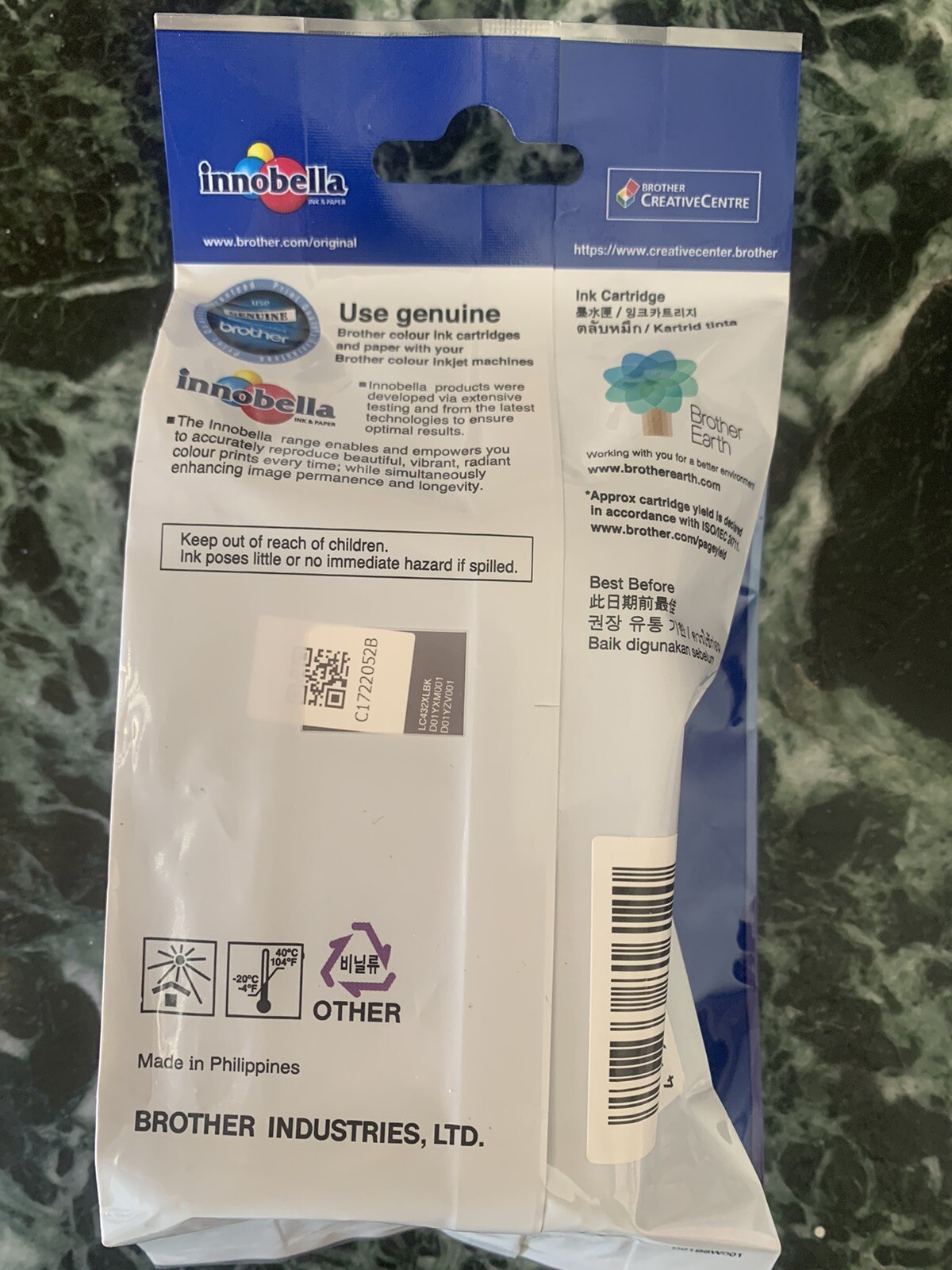 Brother GENUINE LC432XL CMY BK Ink Cartridges Set Yields 1,500-3,000 ...