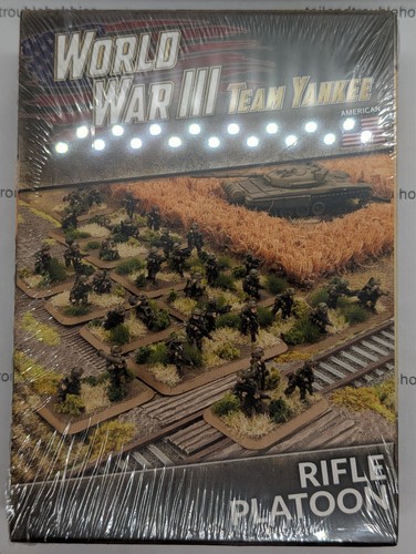 Team Yankee US American Rifle Platoon 57x metal figures NiS TUBX13 15mm ...