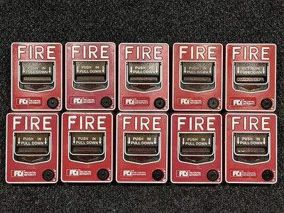 GAMEWELL-FCI MS-7A DUAL ACTION FIRE ALARM PULL STATION *PRE-OWNED* *10 ...