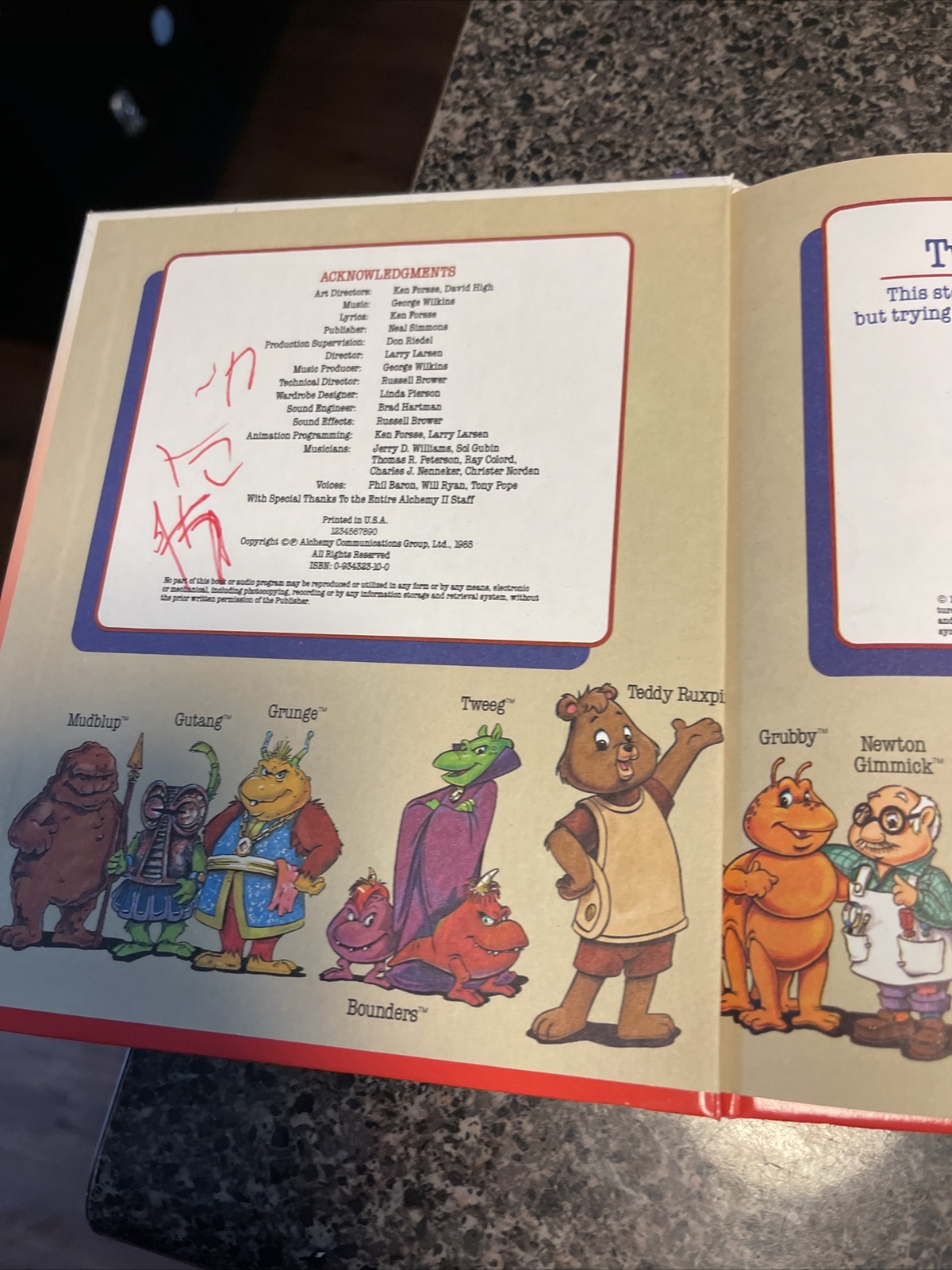 Vintage Teddy Ruxpin Hardback Tweeg And The Bounders Worlds of Wonder ...