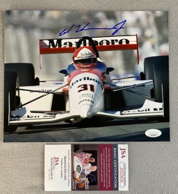 1990s INDY CAR GREAT- AL UNSER JR AUTOGRAPH 8x10 RACE ACTION PHOTO JSA ...