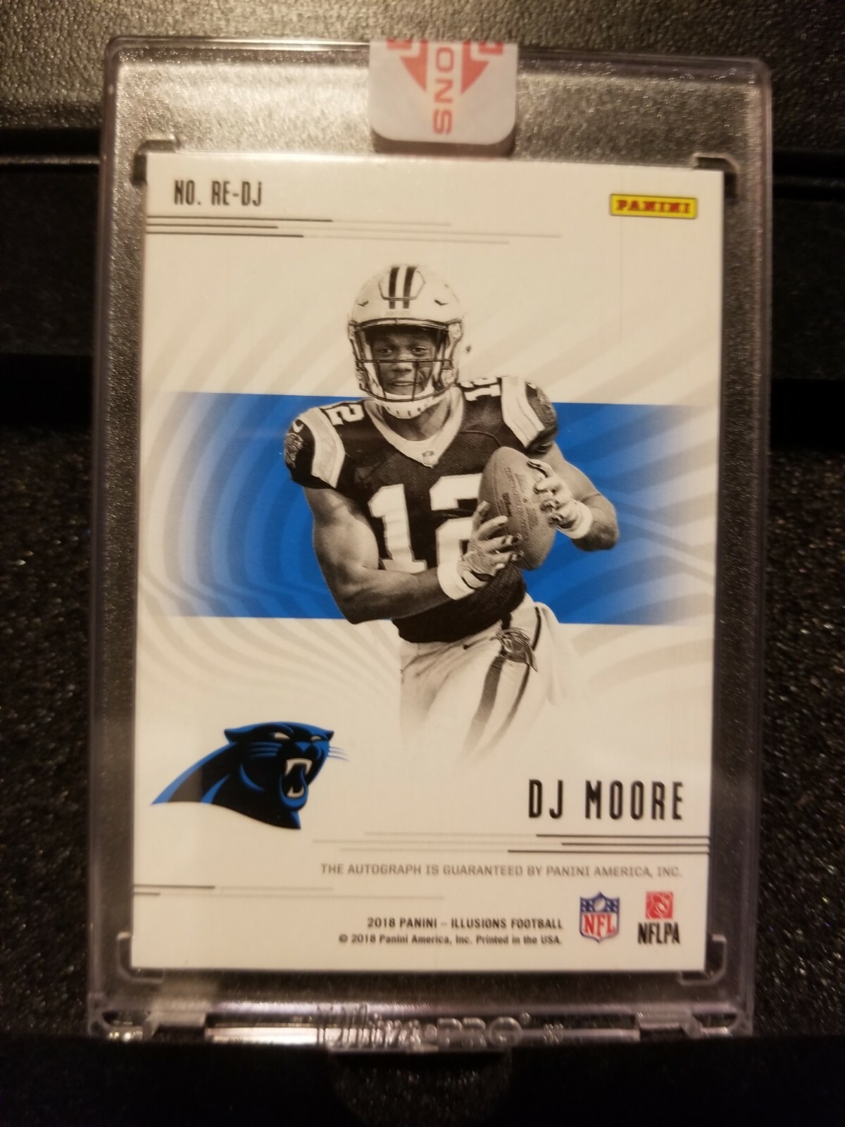 2018 Panini Illusions DJ Moore Blue Rookie Endorsements Auto 15/50 ...