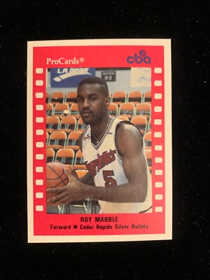 1990-91 ProCards CBA #20 ROY MARBLE Iowa Hawkeyes Rookie Nrmt+ | eBay