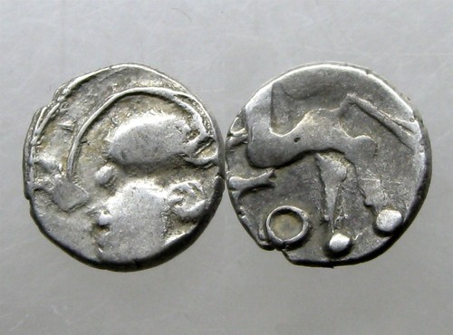 SILVER QUINARIUS CELTIC GAUL___1st Century BC____AEDUI TRIBE ...