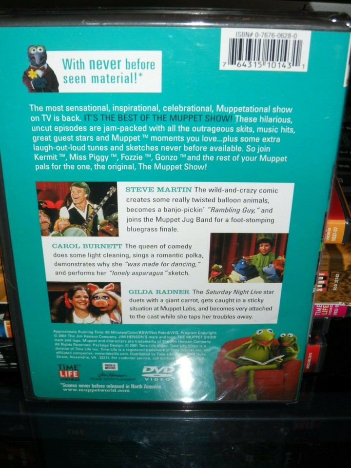 The Muppet Show Best Of 25th Anniversary Volume 6 Steve Martin DVD Box ...