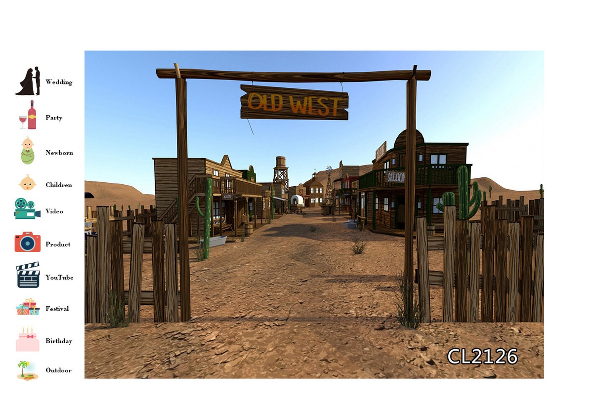 Western Photography Backdrops