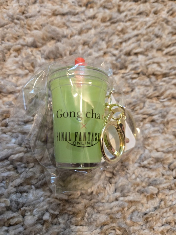 FF14 FFXIV Final Fantasy XIV x Gong Cha Moogle Boba Tea Shaker Charm ...