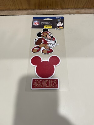 49ers Decal Decals Set 🔥Mickey Mouse 🔥Disney NFL🔥windows Laptop Hydro ...