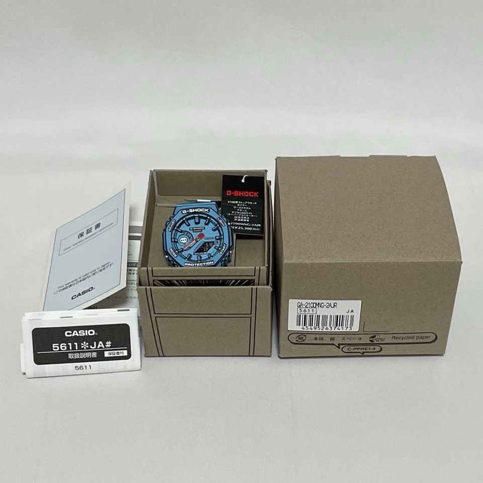 Casio G-SHOCK MANGA THEME GA-2100MNG-2AJR Men's Watch Octagon Blue | eBay