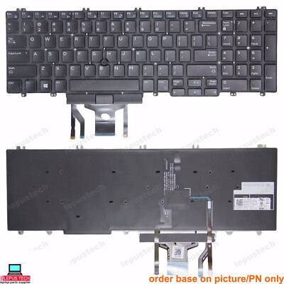Dell Precision 7530 7730 E7530 7740 7540 5540 P74F backlit US keyboard ...