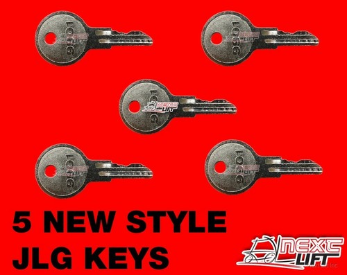 JLG BOOM LIFT & SCISSOR LIFT KEY SET OF 5 KEYS FITS NEW STYLE LOT FIVE ...
