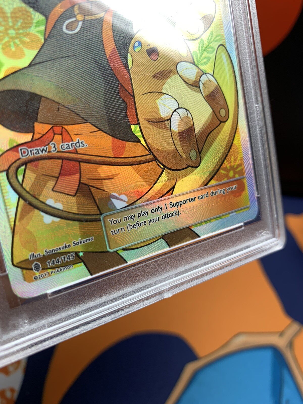 Holo Shift Misprint Error Pokemon Full Art Hau Trainer 144 Raichu Card ...