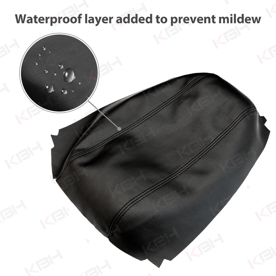 Fit 2011-2014 Ford Edge Center Console Lid Armrest Leather Cover Trim ...