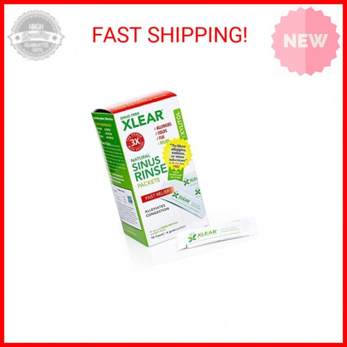 Xlear Natural Nasal Rinse Refill Packets, Saline Neti Pot Sinus Rinse ...