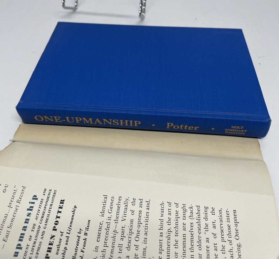 Stephen Potter ONE-UPMANSHIP Books 6th Printing 1951 | eBay