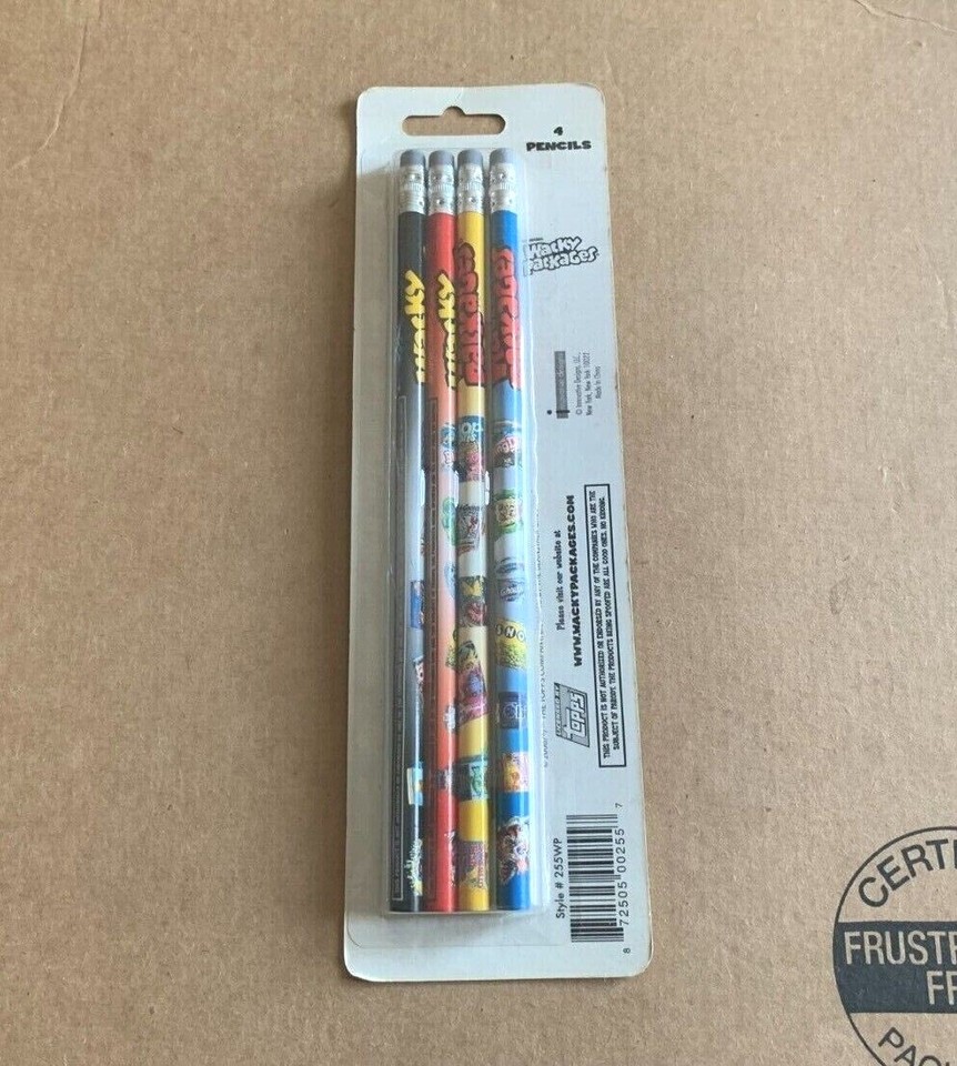 Wacky Packages 4 Pencils | eBay
