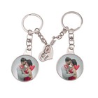 Sublimation Blank one Pair Couples keychain Gift Arrow Bow Love ...